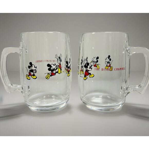 Disney | Dining | Vtg Disney Channel Exclusive 6 Oz Acrylic Mugs Rare ...